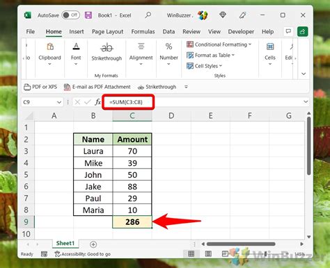How To Add On Excel With The Sum Formula Autosum Or The Plus Sign