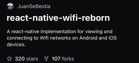 React Native Wifi Reborn Rreactnative
