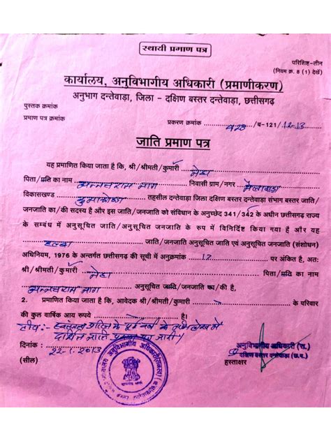 Cast Certificate Pdf