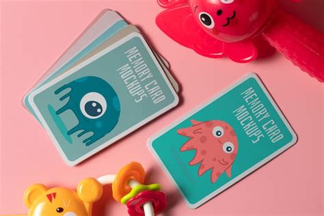 Premium Psd Memory Card Game Mockup