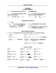 Ap Calculus AB Cheat Sheet Download Printable PDF | Templateroller