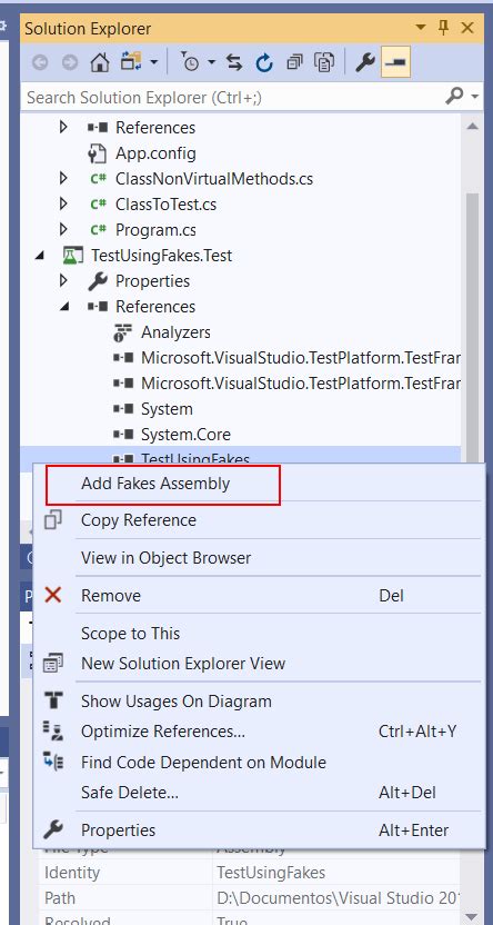 Mocking Non Virtual Methods Of A Class With Microsoft Fakes Bruno Sonnino