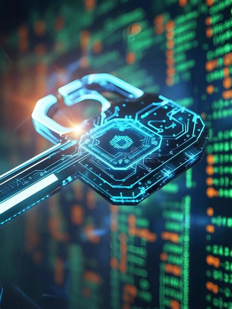Digital Key Cyber Security And Data Protection Stock Illustration Illustration Of Symbol