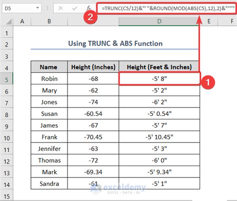 How To Convert Inches To Feet And Inches In Excel 5 Methods