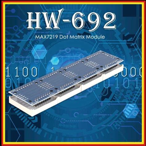 MAX7219 MODULO MATRICE Led Dot MCU LED Modulo Controllo Display LED Modulo 5V Interfaccia EUR 7