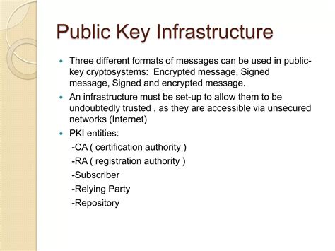 Public Key Infrastructure Pptx