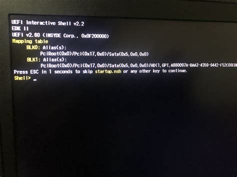 uefi interactive shell v2 2 惠普支持社区 1105316