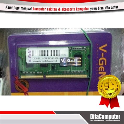 Sodimm Ddr3 Vgen 2gb Ram Laptop [difacomputer] 0852 1112 7625