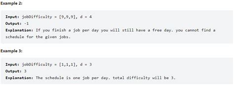 1335 Minimum Difficulty Of A Job Schedule Zakos Blog