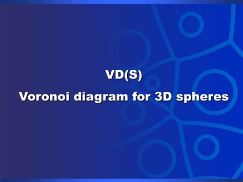 Ppt Euclidean Voronoi Diagram Of Atoms And Protein Structure Analysis