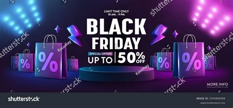 블랙 프라이데이 세일 배너 쇼핑 가방과 스톡 벡터로열티 프리 2545954505 Shutterstock