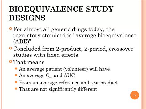 Biostatistics In Bioequivalence Ppt
