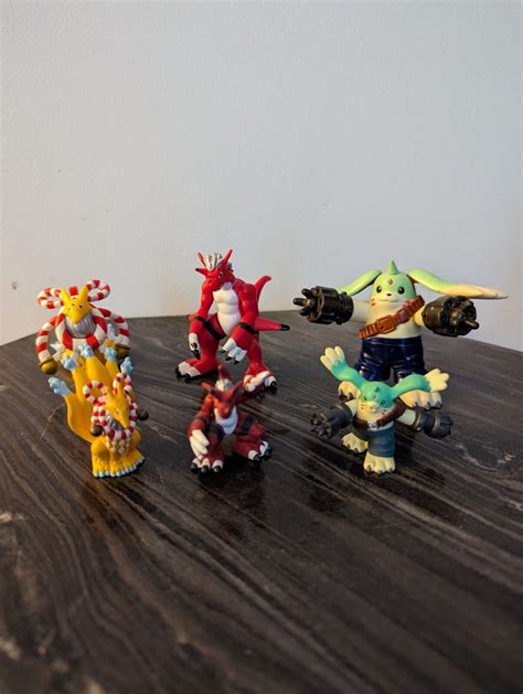 Digimon Tamers Champion Level Figure Lot Growlmon Kyubimon Gargomon Minis Ebay