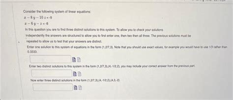 Solved Consider The Linear Equation X By C A Suppose That Chegg Com