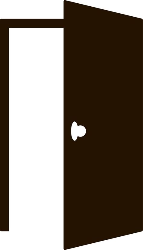 Door Open Icon In Trendy Flat Style Isolated On White Background Door Symbol For Your Web