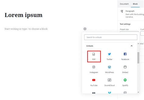 How To Embed PDF Spreadsheet Word File In WordPress Blog