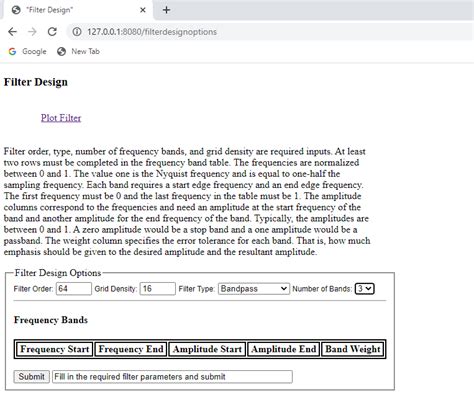 Github Thomasteplickfilterdesign Design A Fir Filter Using The Parks Mcclellan Algorithm