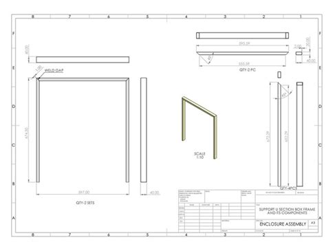 Enclosure Solidworks Sheet Metal 3d 2d For Fabrication Download