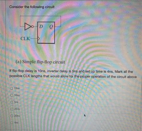 solved consider the following circuit doo q clk a simple