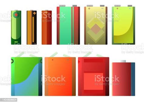 배터리 에너지 소스 세트 전기 축압기 갈바닉 세포 전해 해리 흰색 배경에 고립되어 있습니다 소금 및 헬륨 리튬 개체 벡터 0명에