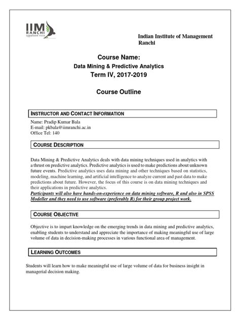 Dmpa Pdf Analytics Predictive Analytics