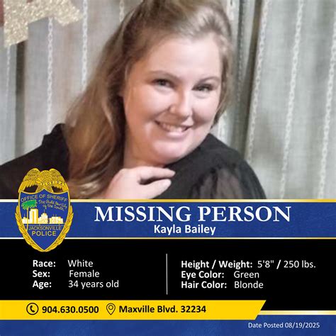 𝐌𝐈𝐒𝐒𝐈𝐍𝐆 𝐖𝐎𝐌𝐀𝐍 𝐇𝐚𝐯𝐞 𝐲𝐨𝐮 Jacksonville Sheriffs Office Facebook