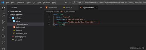 sapui5 之xml views 视图 笔记 sap xml页面 csdn博客