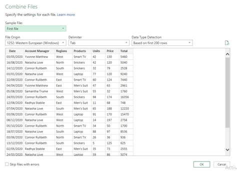 Combine Multiple Text File Data Using Power Query Data Analytics