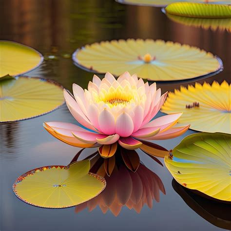 Premium Ai Image Water Lily