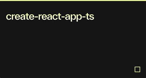 Create React App Ts Codesandbox
