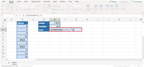 How To Ignore N A Values In Excel Sheetaki