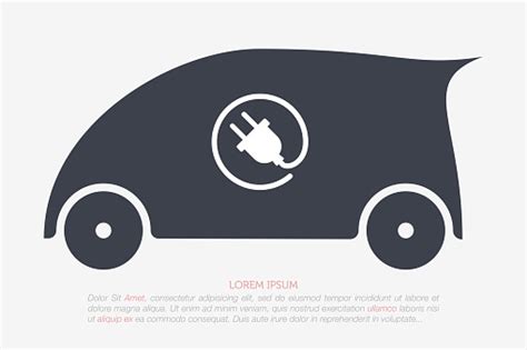 전기 자동차 로고입니다 에코 차량 기호입니다 생태 교통 아이콘입니다 고립 된 벡터 가솔린에 대한 스톡 벡터 아트 및 기타 이미지 가솔린 개념 개념과 주제 Istock