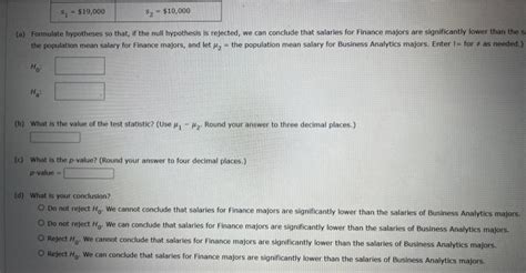 A Formulate Hypotheses So That If The Null