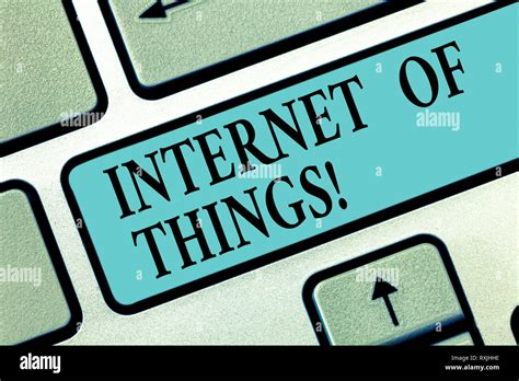 Handwriting Text Writing Internet Of Things Concept Meaning