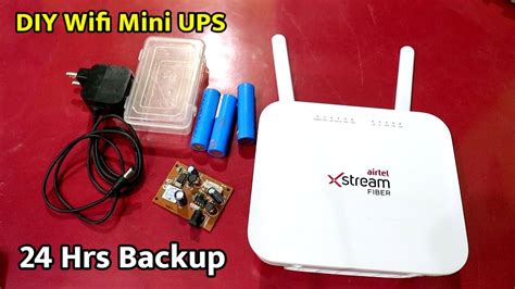 Diy Mini Ups For Wifi Router V Mini Wifi Broadband Ups Work From Home Youtube