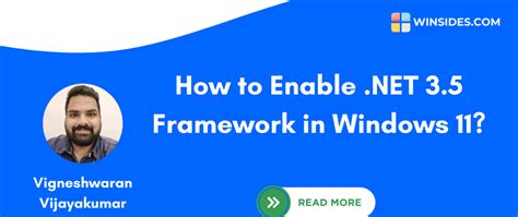 How To Enable Net 3 5 Framework In Windows 11 Dev Community