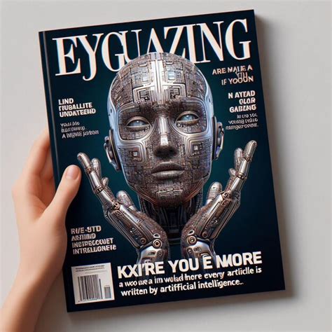 Premium Photo Magazine Mockup Cover Provoking Stories Artificial Intelligence Ai Generated