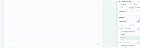 Enabling Disabling Table Pagination Buttons Is Not Reloading With