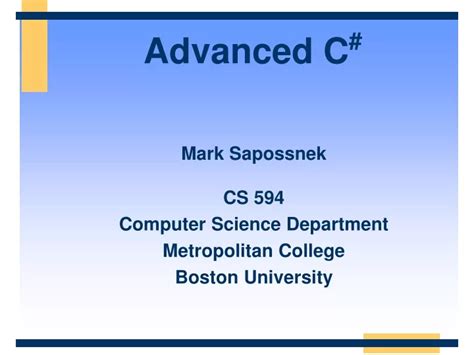 Ppt Advanced C Powerpoint Presentation Free Download Id9392537