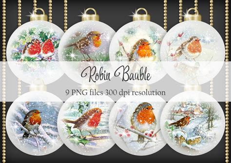 Robin Bauble Graphic By Digital Designs By Victoria · Creative Fabrica