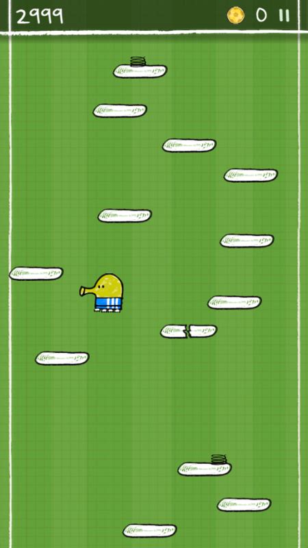 screenshot of doodle jump android 2009 mobygames