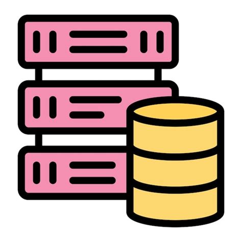 Premium Vector Database Vector Icon Design Illustration