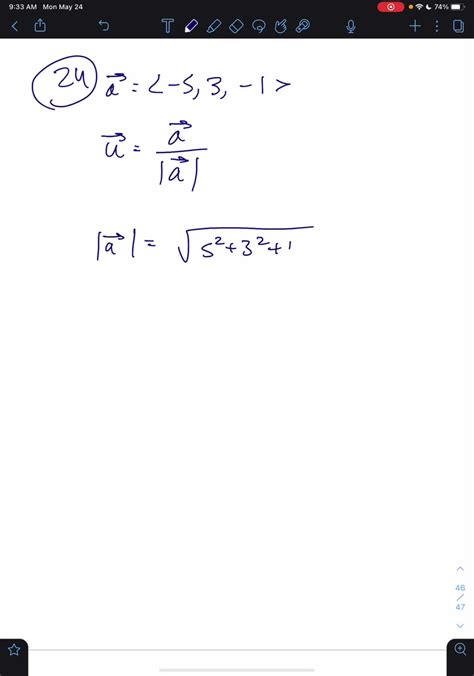 solved 23 25 find a unit vector that has the same direction as the