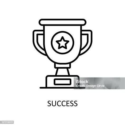 성공 벡터 개요 아이콘 디자인 그림 흰색 배경 Eps에 핀테크 기호 10 파일 모양에 대한 스톡 벡터 아트 및 기타 이미지 모양 벡터 사냥 트로피 Istock