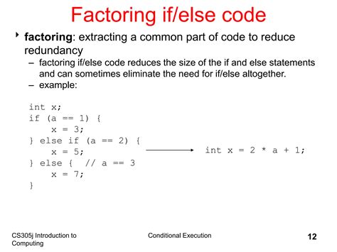 topic12conditional if else execution ppt