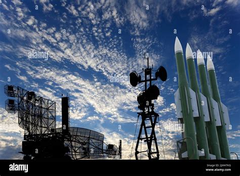 Air Defense Radars Of Military Mobile Anti Aircraft Systems And Modern