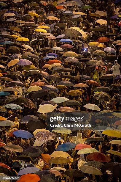 Hong Kong Umbrella Protest Photos And Premium High Res Pictures Getty