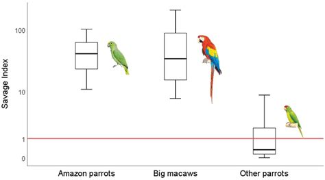 Boxplot Of Median Selectivity Indexes For Amazons Genus Amazona