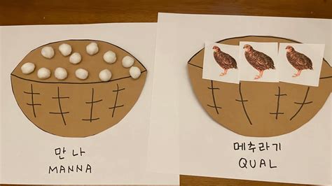 가스펠 프로젝트 2 4 광야에서 시험을 치뤘어요 만나와 메추라기 유치부 공과 Youtube