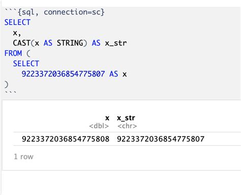 Apache Spark Collecting A Sparklyr Long Integer Into An R Dataframe Stack Overflow